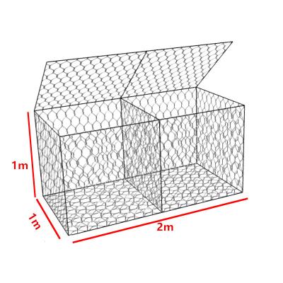 China Hexagonal Stainless Wire 2.2mm Filling Gabion Baskets Fence for sale