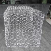 China 3.05mm Diameter HDG 60x80mm Woven Gabion Baskets for sale