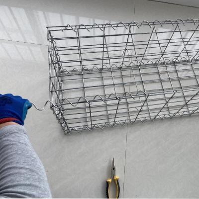 China 4mm Square Garden Welded Mesh Gabion Ss304 1x1x1m for sale