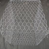 China 2.7mm Wire 80x100mm Hole Galvanized Gabion Wall Baskets for sale