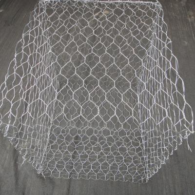 China 2.7mm Wire 80x100mm Hole Galvanized Gabion Wall Baskets for sale