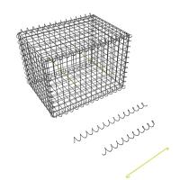 China Galfan 1x1x1m Garden Planter Welded Mesh Gabion for sale
