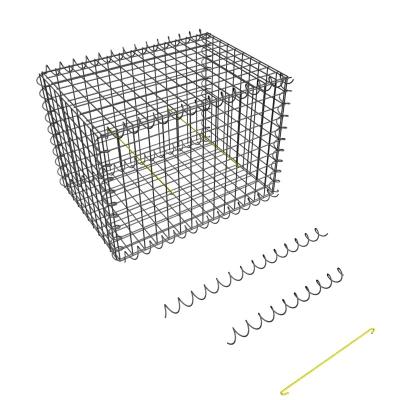 China Galfan 1x1x1m Garden Planter Welded Mesh Gabion for sale