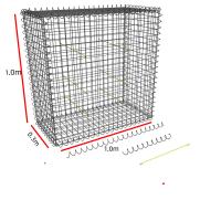 China Hot Dipped Galvanzied Anti Corrosion 1x0.5x1m Welded Gabion Box for sale