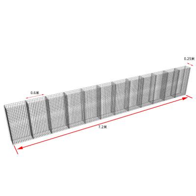 China 7.2m Hot Dipped Galvanized Welded Mesh Gabion Baskets for sale