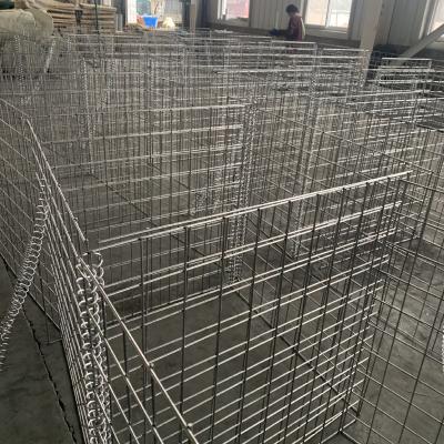 China 76.2x76.2mm Galfan Coated Defensive Hesco Bag for sale