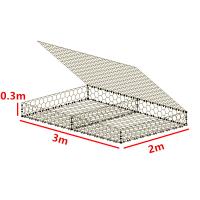 China 3x1x0.3m Galfan Hexagonal Woven Gabion Baskets for sale