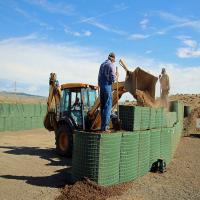 China 100x100mm Sand Wall Defensive Barrier Filled Military Box Gabion for sale
