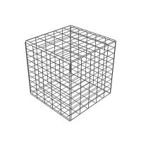 China Galvanized 1x1x1m Box Decoration Welded Mesh Gabion for sale