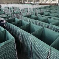 China 76.2X76.2mm Welded Galvanized Military Barrier Sand Gabion Box Wall for sale