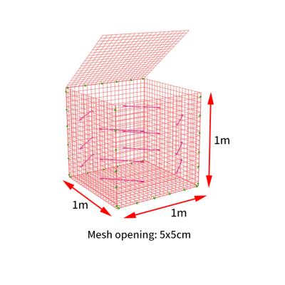 China 5.0mm Galvanized Welded Stainless Steel Gabion Baskets for sale