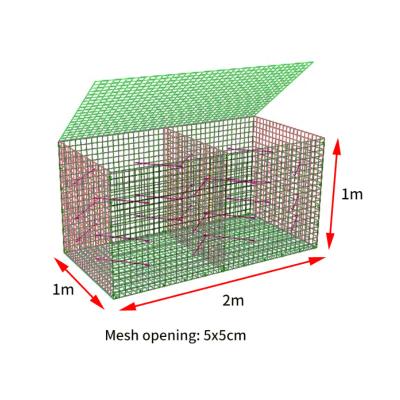 China 4mm Heavy Duty Galvanized Welded Mesh Gabion For Flood Control for sale