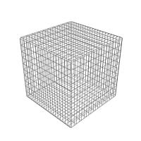 China Zinc Coated 60g/M2 Welded Gabion Wire Baskets 10x10cm for sale