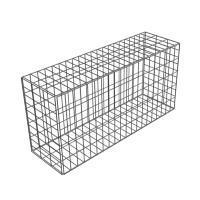 China 4mm Galvanized Zinc Coated 60-245g/M2 Welded Gabion Steel Mesh Fence for sale