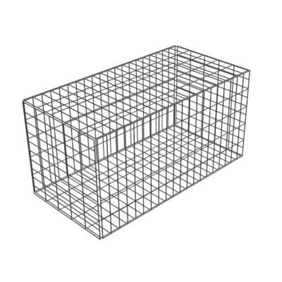 China 2x1x1m Galvanized 4mm Gabion Welded Wire Retaining Wall for sale
