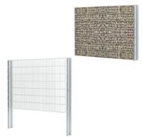 China 2x0.3x1.5m Galvanized 4mm Gabion Welded Wire Mesh Fence Wall for sale