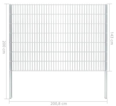 China 2x0.2x2m Galfan Zinc 95% Al 5% 4mm Welded Gabion Baskets for sale
