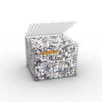 China Garden Wall 5mm Gabion Baskets 1mx1mx1m Heavy Duty Galvanised for sale