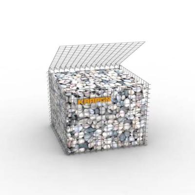 China Garden Wall 5mm Gabion Baskets 1mx1mx1m Heavy Duty Galvanised for sale
