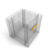 China 6mm 10x10cm Garden Planter Welded Mesh Gabion for sale