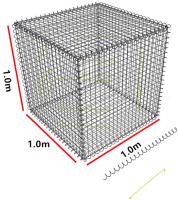 China Easily Assembled 3mm Galfan Welded Mesh Gabion Cage for sale