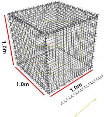 China Easily Assembled 3mm Galfan Welded Mesh Gabion Cage for sale