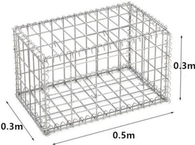 China 5mm Galvanized 0.5x0.3x0.3m Welded Mesh Gabion Baskets for sale
