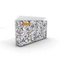 China 1x0.2x1m Galvanized 5mm Stone Gabion Baskets Wall for sale