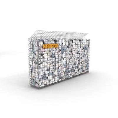 China 1x0.2x1m Galvanized 5mm Stone Gabion Baskets Wall for sale