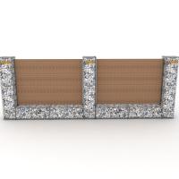 China Galvanized 50x100mm 4mm Garden Gabion Baskets for sale