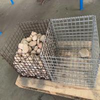 China 3mm Galfan Metal Cage Plate 10x10cm Welded Mesh Gabion Cage for sale