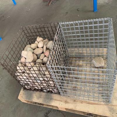 China 3mm Galfan Metal Cage Plate 10x10cm Welded Mesh Gabion Cage for sale