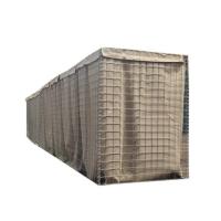 China Army Galfan Bastion Steel 75X75mm Hesco Sand Barrier Wall for sale