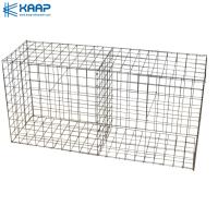 China 5x5cm 5mm Galvanized Welded Gabion Box Cage Wall for sale