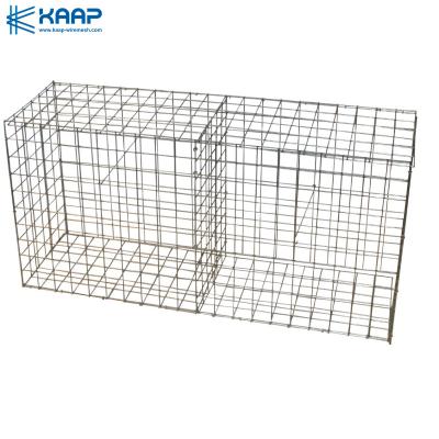 China 5x5cm 5mm Galvanized Welded Gabion Box Cage Wall for sale