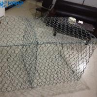 China Woven Hexagonal Hole 2.0mm Galvanized Gabion Baskets Cage For Stones for sale