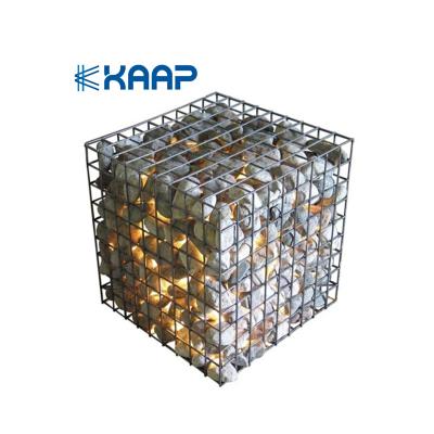 China Hot Dip Galvanized 5x5cm Welded Mesh Gabion 1x1x0.5m for sale