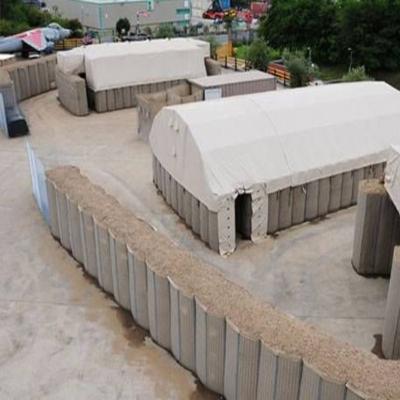 China Galvanised Military 0.3m Height Defence Barrier Hesco Cage Welded Type for sale