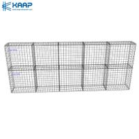 China 5mm Mesh Welded Wire Gabion Baskets Retaining Wall Design For Stone for sale