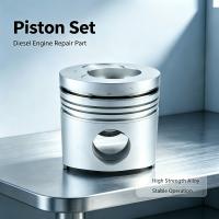 China Heatspin 8DC11 Piston Set OEM ME091050 for Mitsubishi Diesel Engine 135mm Alfin Piston Maintenance Components for sale