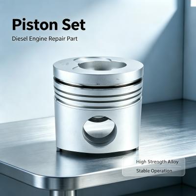 China Heatspin 8DC11 Piston Set OEM ME091050 for Mitsubishi Diesel Engine 135mm Alfin Piston Maintenance Components for sale