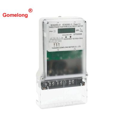 China DTS5558 three phase electronic kWh energy meter for sale