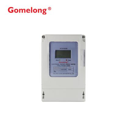 China DTSY5558 3 phase 4 wire electronic meter ic card electric prepaid meter for sale