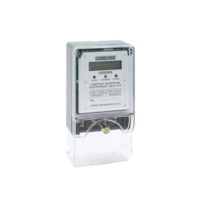 China Single Phase Prepaid Energy Meters Digital Meter ISO9001Certificate for sale