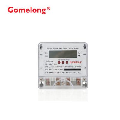 China DDS5558 Contador de energia electrica monofasico for sale