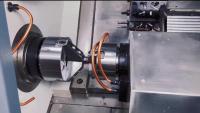 China CNC Efficient Dual Spindle Dual Turret Lathe Double Gang Tool Carrier 370W Coolant Pump Power for sale