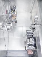 China Horizontal Inclined Bed Compact Cnc Lathe 4 Axis With 700W Coolant Pump Power for sale