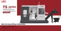China Flexible Mitsubishi Dual Spindle Dual Turret Lathe CNC Easy To Operate for sale