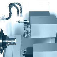 China 3 Axis Slant Bed Live Tooling Lathe Twin Turret Cnc Lathe For Metal for sale