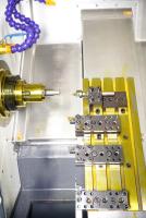 China Turning Center CNC Lathe Machine Fanuc Gang Tool Carrier 370W Coolant Pump Power for sale